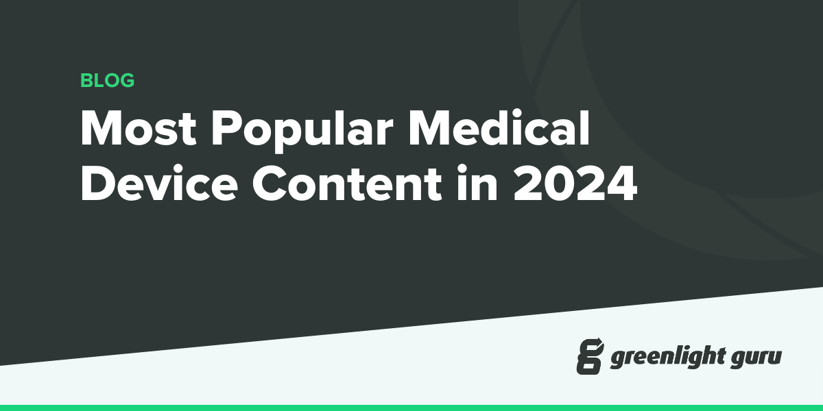 Most Popular Medical Device Content in 2024